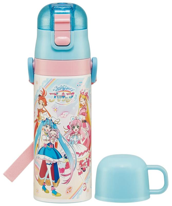 スケーター(skater) 子供用 ステンレス 水筒 2way 直飲み 470ml コップ飲み 430ml ひろがるスカイ プリキュア 子供に優しい軽量タイプ 女の子 保温・保冷waterbottle スポーツボトル かわいい キッズ サイ...