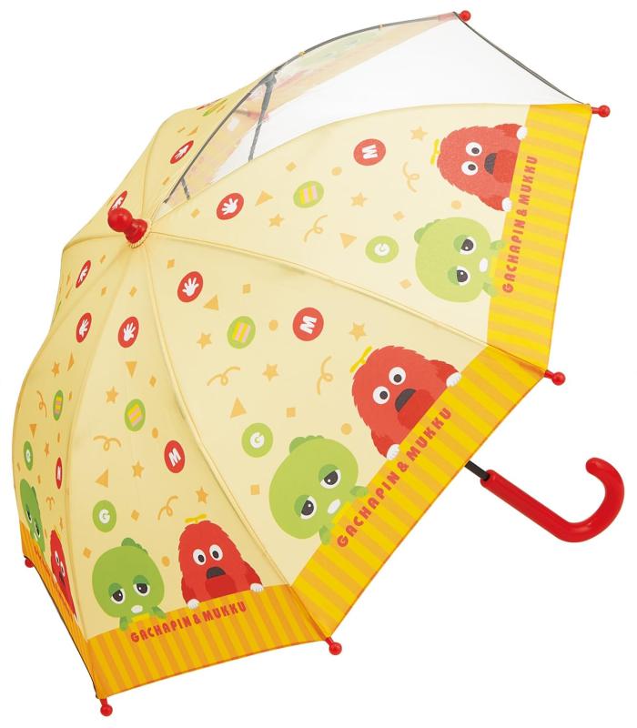 スケーター(Skater) 子供用 傘 40cm ガチャピン＆ムック 3~4才向 約95~105cm 園児向け 視界が確保できる透明窓付き 指を挟みにくい手開き式 8本骨 UB40-Aサイズ：40cm材質：ポリエステル、透明部分：ポリエチレ...