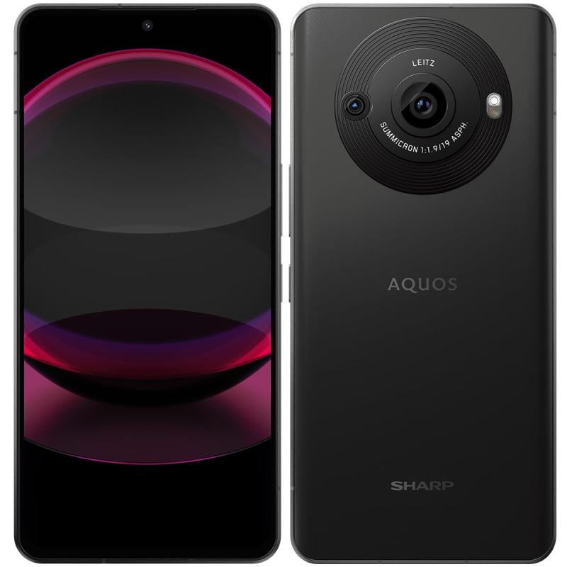 AQUOS R8 pro SH-R80P ブラック 6.6型 12GB/256GB SIMフリーカラー：ブラック サイズ＊1と重量： 　約161mm×約77mm×約9.3mm（突起部除く） 　約203g SIM：nanoSIM／eSIM O...