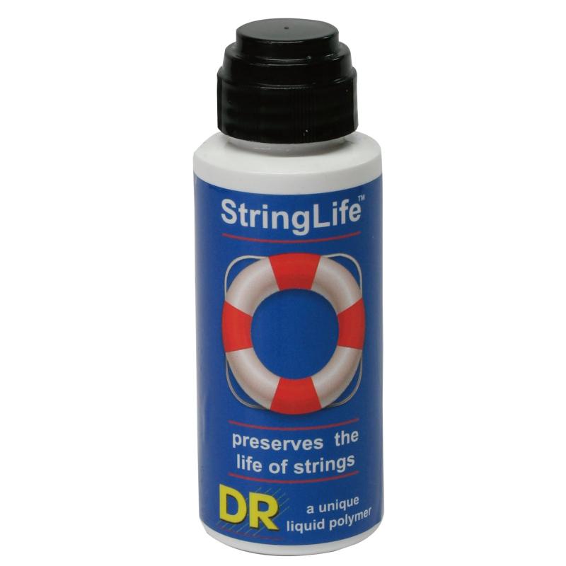 DR ストリングケアリキッド STRING LIFEストリングライフは、ノンシリコンのストリングケアリキッドです。 弦を工場出荷時のポリマーコーティングされた状態に保ち、錆び、汚れなどによる劣化を防ぎます。通常のストリングメンテナンスリキッ...