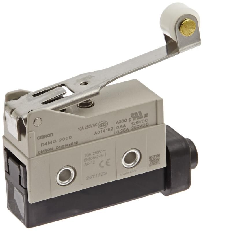 オムロン(Omron) 封入スイッチ セミコンパクト D4MCタイプ D4MC-2000シリーズ:D4MC特徴:セミコンパクト封入スイッチアクチュエータの種類:ヒンジ・ローラ・レバー形国際保護レーティング:ip67パネル取りつけ形は、動作位...