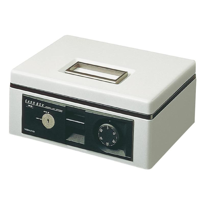 コクヨ(KOKUYO) 手提げ金庫 ダイヤル付 A5 グレー CB-13M【寸法】272×215×113mm【サイズ】A5【内寸法(W×D×H)】231×160×57mm【色】ライトグレー【材質】本体/鋼板(焼付塗装)、本体ケース・トレー・...