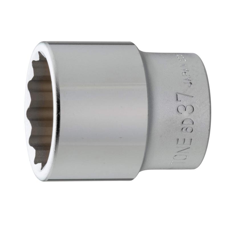 トネ(TONE) ソケット(12角) 6D-37 差込角19.0mm(3/4") 二面幅37mm差込角(mm):19.0形状:12角二面幅寸法(mm):37複数店舗にて販売をしておりますため、在庫データの更新が間に合わず、欠品にも...