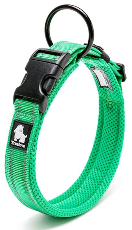cocomall 犬首輪 犬の首輪 訓練用 小型、中型、大型犬用 ペット用品 3M反射材料 ナイロン製 通気性 弾力性 ソフトメッシュ 簡単装着 おしゃれ 調節可能 (XL, グリーン)商品サイズ：XL/幅が2.5cm、長さが50～55cm...