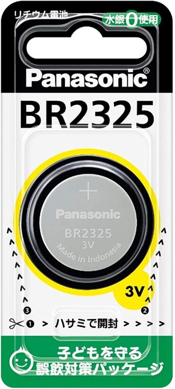PANASONIC コイン電池 BR2325電圧：3V外形：23φ，2.5mm厚包装形態：袋入り製造国：インドネシア複数店舗にて販売をしておりますため、在庫データの更新が間に合わず、欠品にも関わらず、注文ができる場合がございます。その際は、...