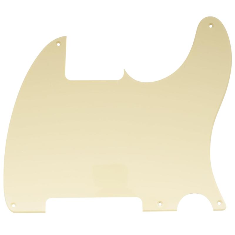Musiclily 5穴 Esquire エスクワイヤー型ピックガード Fender American/Mexican Vintage 50s Esquire Teleエレキギター用、1Pクリームアメリカ/メキシコ製の50年代ヴィンテージス...