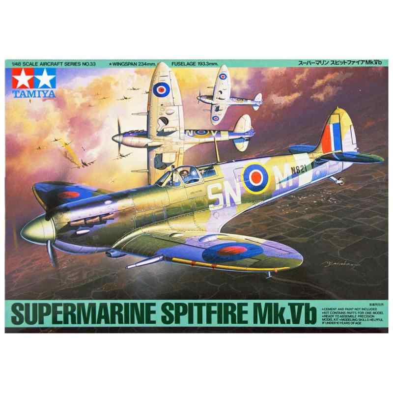 タミヤ 1/48 傑作機シリーズ No.33 イギリス空軍 スーパーマリン スピットファイア Mk.Vb プラモデル 61033組み立て、塗装が必要なプラモデル。別途、工具、塗料等が必要。複数店舗にて販売をしておりますため、在庫データの更新...