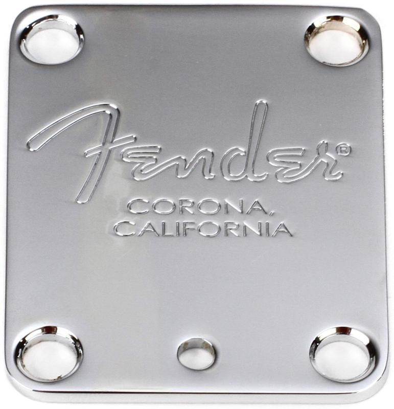 Fender パーツ 4-Bolt American Series Guitar Neck Plate with "Fender® Corona" Stampボルト4点留め「Fender Corona, Californ...