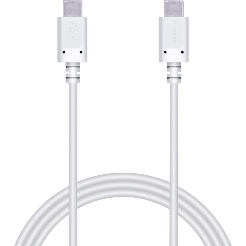 エレコム USBケーブル TypeC to TypeC PowerDelivery対応 【最大3Aで高速充電】 USB2.0認証品 1.5m ホワイト 【iPhone 16 シリーズ 対応検証済】 MPA-CC15PNWH詳しくは「商品の仕...