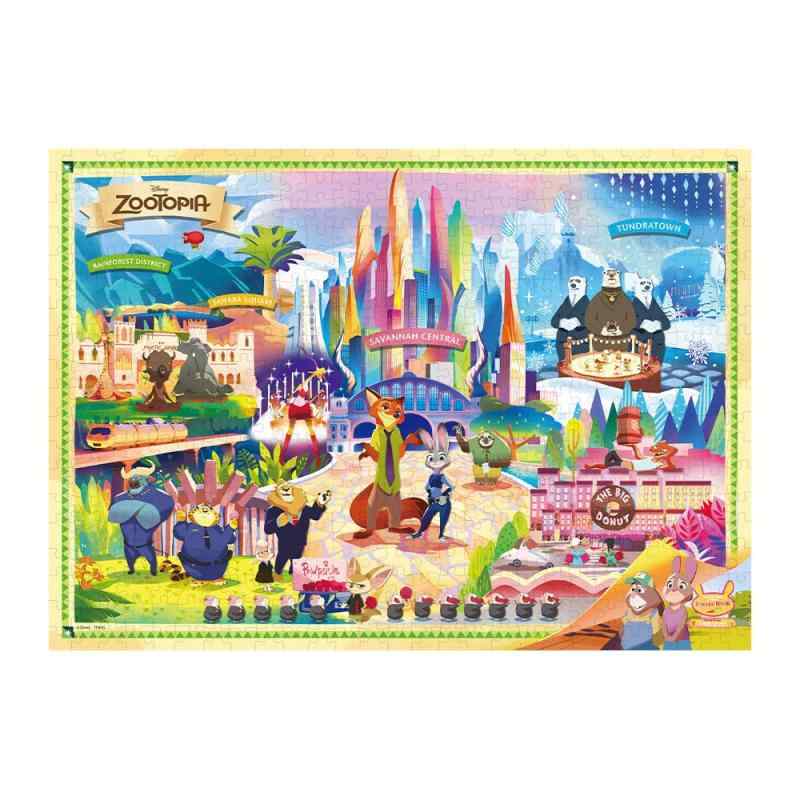 テンヨー(Tenyo) 【日本製】 500ピース ジグソーパズル ディズニー ズートピア ズートピアへようこそ (35x49cm) D-500-645 のり付き ヘラ付き サービスカード付き(C)Disney完成サイズ35×49cm複数店舗...