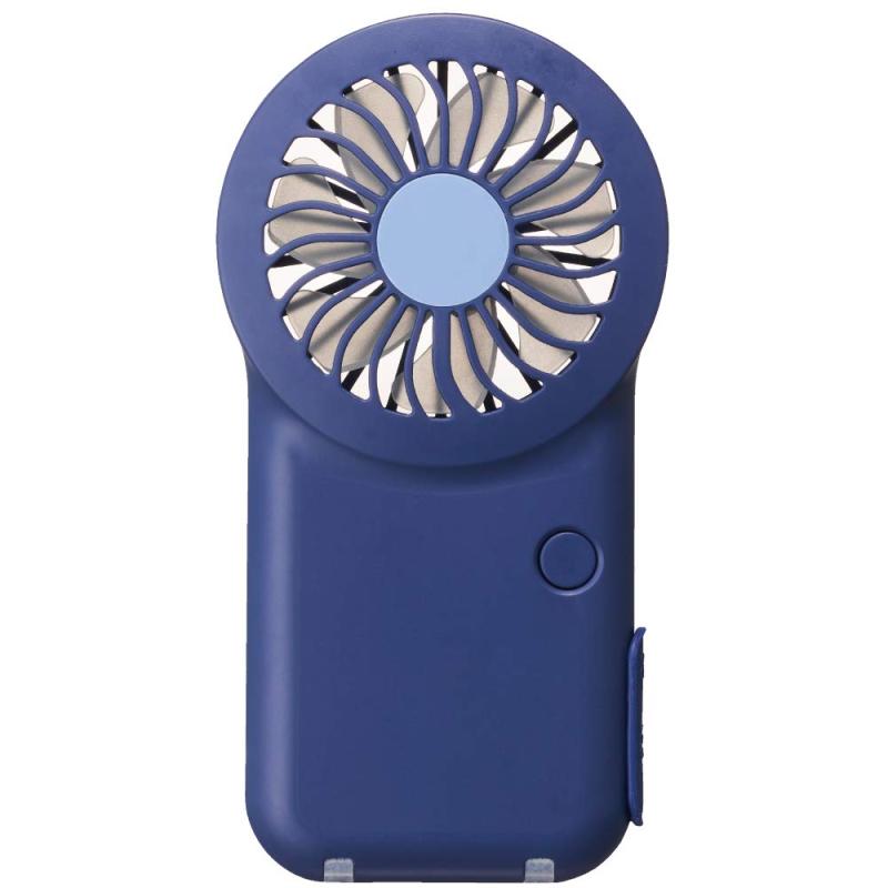ドウシシャ 携帯扇風機 ポケットファン 薄型 2電源(USB 充電式) 風量3段階 ピエリア ネイビー FSV-51B NV薄さわずか2.4cm。スマホサイズの持ち運びやすさ。ポケットにスッポリ入ります。携帯・スマホの充電できます。スタンド...