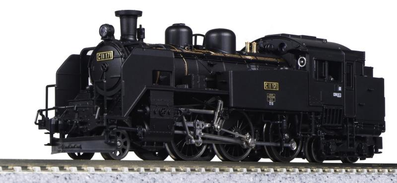 KATO Nゲージ C11 171 2021-1 鉄道模型 蒸気機関車北海道で現役のSL列車がNゲージで登場です。令和4年 (2022)1月の全検出場後の形態で製品化。煙突の回転式火の粉止め、キャブ下の保護柵、デッキの北海道形の誘導員手スリ...