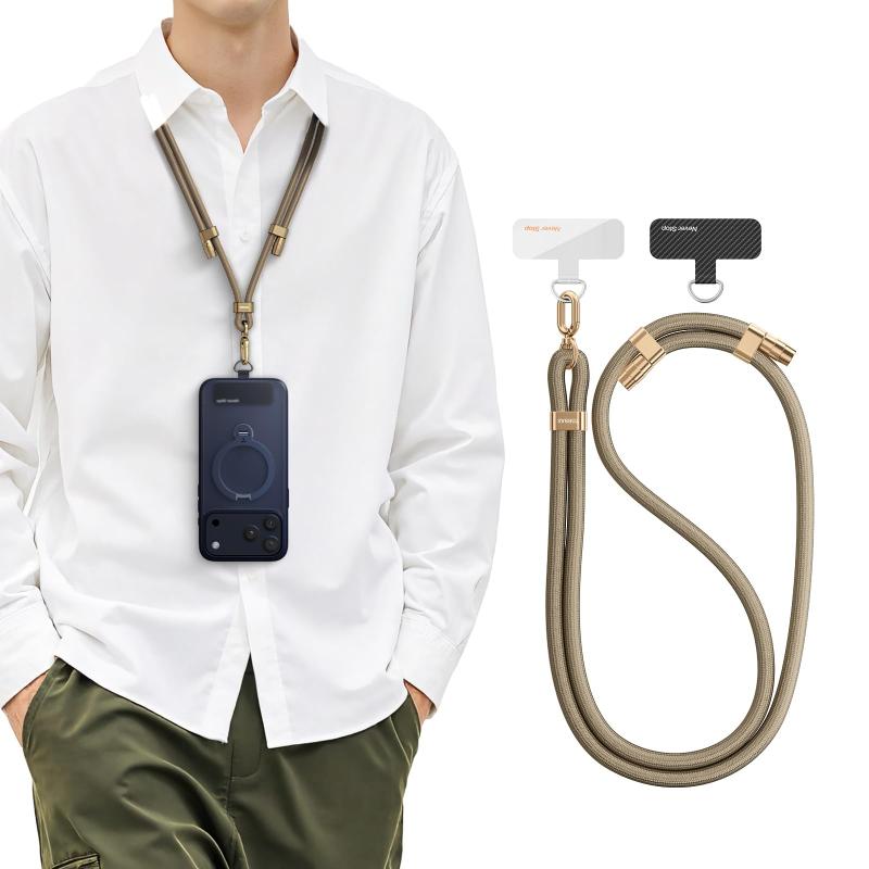 [TORRAS] 【多用途・丈夫さ】2025新開発 スマホ ストラップ ショルダー 首掛け ストラップ 長さ調節可能 タグパッチ 2枚入り ネックストラップ ショルダー スマホ iPhone 16 15 14 13 12 pro max 用...