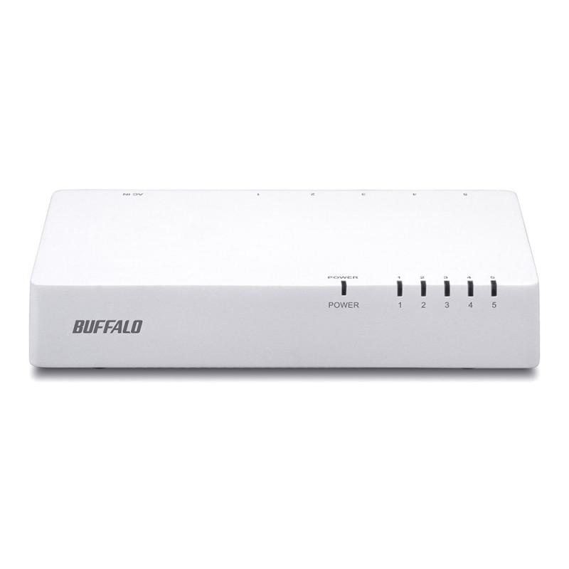 バッファロー BUFFALO 10/100Mbps対応 プラスチック筺体 電源内蔵 5ポート ホワイト スイッチングハブ LSW4-TX-5NP/WHD準拠規格:IEEE802.3u (100BASE-TX)、IEEE802.3 (10BA...