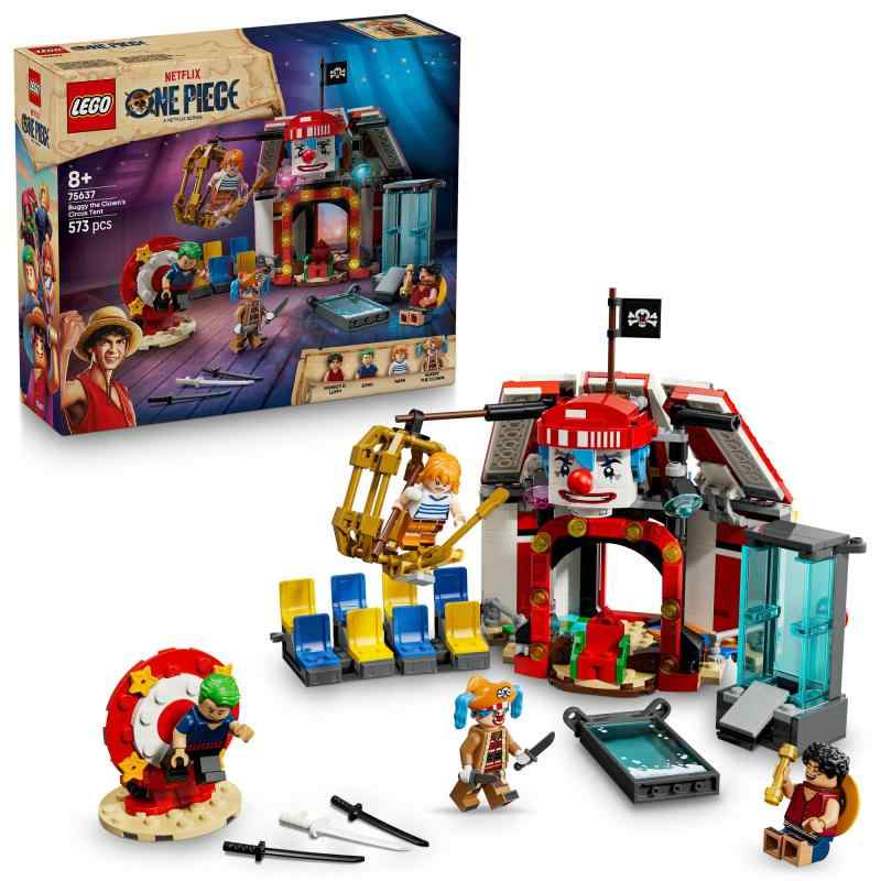 レゴ(LEGO) ワンピース 道化のバギーのサーカス小屋 ミニバギー 宝箱 ゾロ 和道一文字 三刀流 手配書 おもちゃ 玩具 誕生日 プレゼント ブロック 男の子 女の子 子供 8歳 9歳 10歳 小学生 ONE PIECおうちにサーカスが...