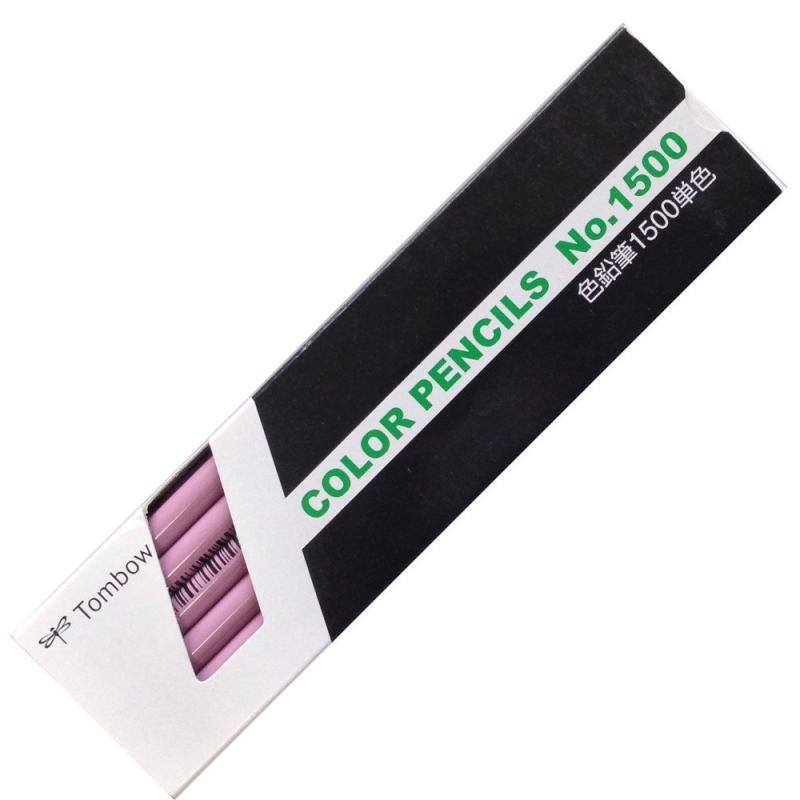 トンボ(Tombow) 鉛筆 色鉛筆 1500単色 藤色 1ダース 1500-21【仕様】高品質のロングセラー色鉛筆NQ・NAシリーズの単色色鉛筆【軸】丸軸【用途】デザイン・設計・グラフ・事務・学習・彩色用【入数】12本入り（1ダース）【パ...