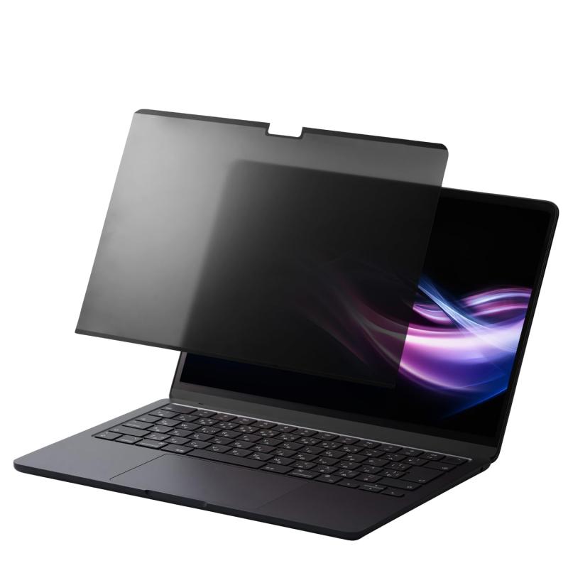 エレコム Macbook Air 13.6 (2024/2022年モデル対応) M3 M4対応 のぞき見防止フィルター マグネット式 アンチグレア加工 紫外線99.9%カット EFWMPA1322PFM移動中やオフィスでの周りからの視線を防...
