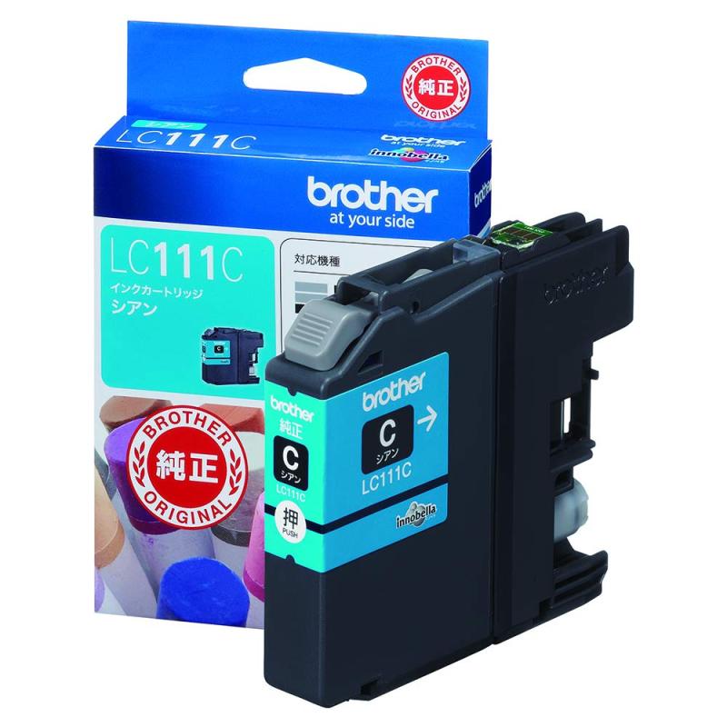【brother純正】 ブラザー工業(Brother Industries) インクカートリッジシアン LC111C 対応型番:MFC-J877N、MFC-J727D/DW、DCP-J957N、DCP-J557N 他対応機種:MFC-J87...