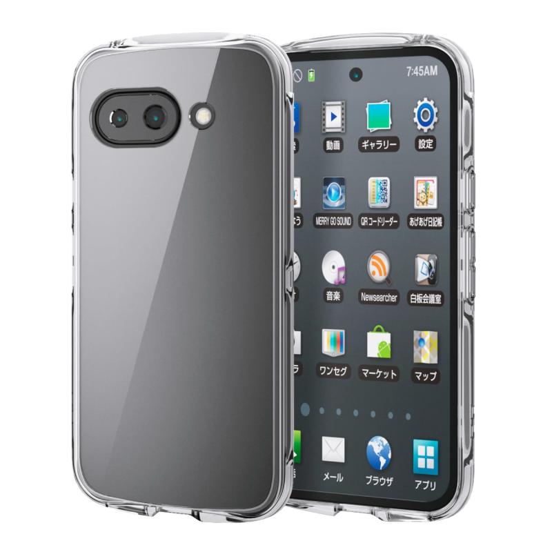 エレコム Google Pixel 9a ケース カバー 透明 耐衝撃 衝撃吸収 ハイブリッド TPU ストラップホール付き ショルダーストラップシート付 軽量 薄型 傷がつきにくい キズ 硬度5H カメラ保護 ワイヤ対応機種:Google...