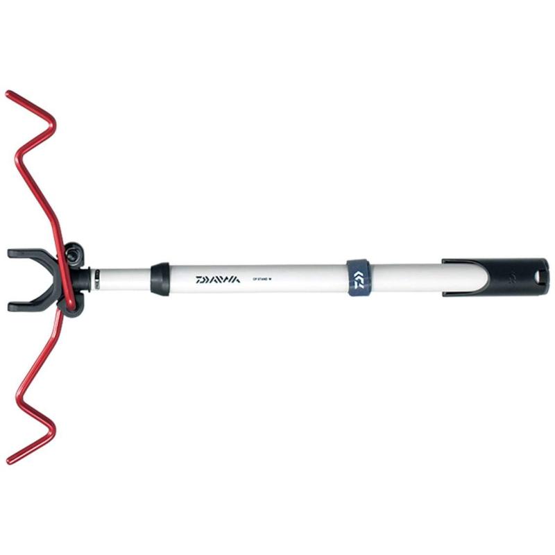 ダイワ(DAIWA) CPスタンド W レッド全長:38cm(収納時)~58cm(伸長時)Wアームで投竿2本掛け可能。チョイ投げ、ライトロッドなら3本掛け可能。使用しない時は、便利に収納可能。ベルト搭載で、使用しない時はアームを固定できる。...