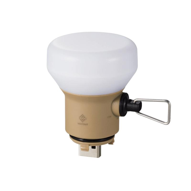 エレコム LEDランタン NESTOUT LAMP-1 専用ギア MAX300lm サンドベージュ DE-NEST-GLP01BEアウトドアに特化したブランド“NESTOUT(ネストアウト)"のアウトドアバッテリーシリーズ。NES...