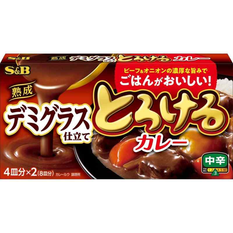 S&amp;B エスビー食品 とろけるカレー 熟成デミグラス仕立て 140g ×10個ビーフと炒め玉ねぎ、香味野菜がたっぷりの熟成デミグラスのコク深さ。ビーフブイヨンの旨み、スパイスの香りを活かした、濃厚なおいしさが楽しめるカレーです。複数...