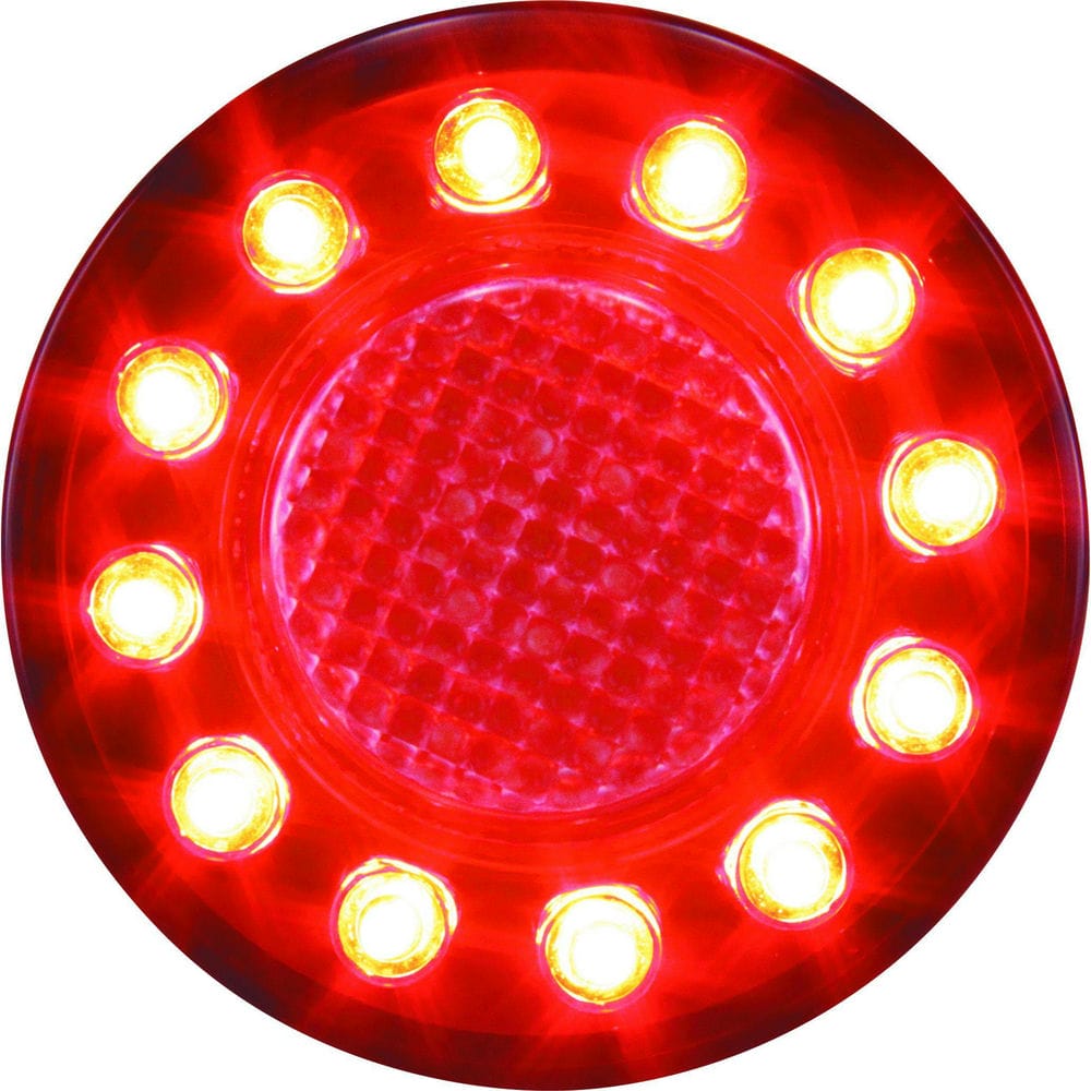 真ん中がクリアー色のタイプです●定格電圧(V) 12/24 ●用途 外装パーツ ●仕様 ブレーキ/スモール、バックランプ仕様 ●適合 JTL-1103テールランプ専用3連ステンレスケース525695/525696 ●寸法(mm) Φ102×...