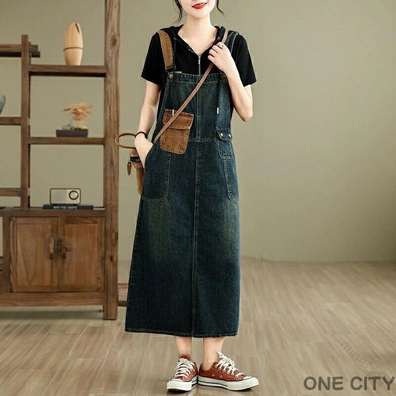 商品詳細特徴春夏はTシャツやノースリーブ、秋冬はシャツやニット…など、季節や気分に合わせてレイヤードコーデが楽しめるオススメitemです！素材綿 ポリエステルサイズM 着丈：110cm/ウエスト：94cm/ヒップ：110cm/L 着丈：11...