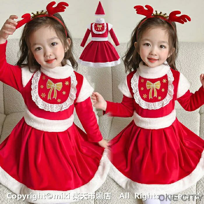 ●商品詳細● ●商品コード L2-Xmas12 ★参考サイズ 100-110-120-130-140cm *サイズ表を参考してお願いします。 ★セット内容 2点セット:ワンピース+帽子 ●カラー 写真通り ●素材 綿、ポリエステル ★注意点...