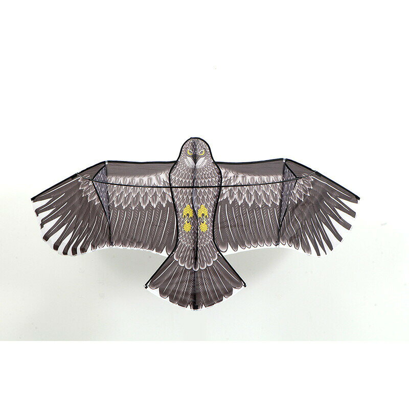 サイズ：1.5m　1.8m 鳥よけカイト（鷹型凧）は、微風でも揚がる軽量デザインで、農作物を保護するための効果的な対策です。 サイズは1.5mと1.8mの2種類があります。効果的に鳥を寄せ付けず、農作物を守ります。 ※注意 採寸方法違いより...