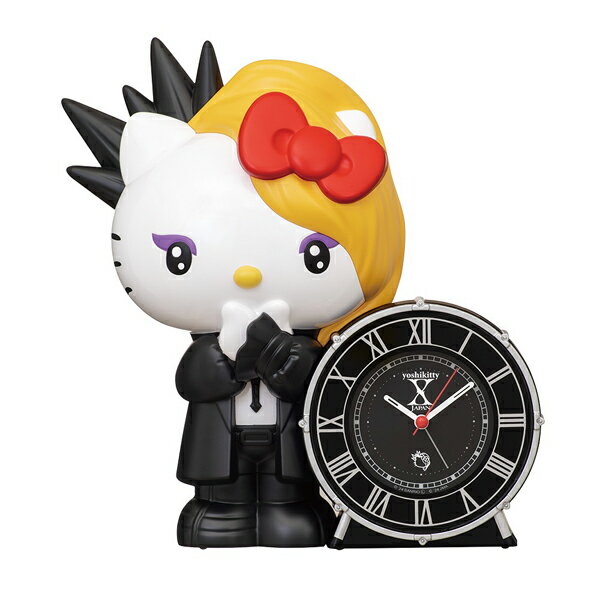 【ブランド名】セイコークロック【シリーズ名】目覚まし時計 yoshikitty ヨシキティ 【商品番号】JF385A【種類】置き時計【仕様】クオーツ（月±30秒）アラーム（メロディ、おしゃべり）音量切替スヌーズアラームオートストップ（約5分...