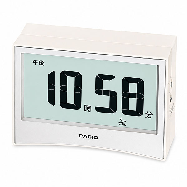 【ブランド名】カシオ【シリーズ名】カシオクロック【商品番号】DQD-S01J-7JF【種類】置き時計【カラー】ホワイト：DQD-S01J-7JF【仕様】電波時計（日本全国対応）、温度・湿度計測、タイマー1本（最大59分59秒・1秒単位）、電...