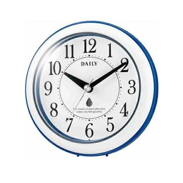 【ブランド名】リズム時計（CITIZEN）【製品名】アクアパークDN【種類】掛置時計【サイズ/重量】φ118×48mm/200g(電池含)※180g（電池含まず）【カラー】青（白）【材質/風防】プラスチック枠【機能】強化防滴・防塵型掛置兼用...