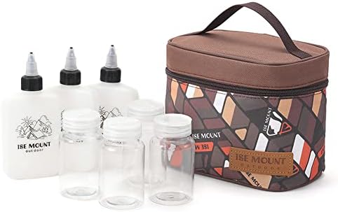 調味料ケース アウトドア スパイスボトルバッグ ポータブル BBQ 調味料収納バッグ 17x11.5x14.5cm 調味料 瓶 オーガナイザー キャンプ キャンプ用品 ケースのみ このスパイスボトルバッグを使用することで、アウトドアでの料理...