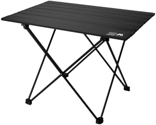 キャンプ テーブル 折りたたみ アウトドア 超軽量 アルミ合金 BBQ ハイキング ビーチ 収納袋付き 56cm Mサイズ ブラック ポータブル 頑丈 安定 耐久性 この折りたたみテーブルを使用することで、アウトドアでの食事や作業スペースを...