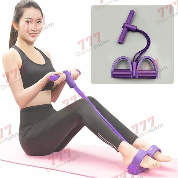 ?title? ローイングマシン フィットネスチューブ パープル 腹筋器具 腹筋運動 背筋トレーニングに お腹やせ おうちストレッチ フィットネス 商品詳細 ●初心者から上級者まで幅広く、腹筋の補助や負荷、脚や腕のたるみに、お尻のラインの引...