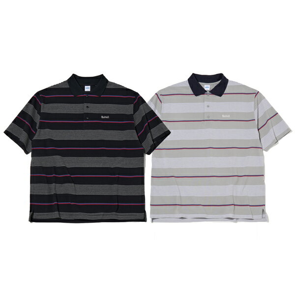 ■RADIALL / ラディアル アイテムコメント ラディアル定番のボックスシルエットのポロシャツ。素材には軽量で清涼感のあるオリジナルボーダーの鹿の子を使用。胸にはオールドイングリッシュのブランドロゴが刺繍。左右の裾口にはスリット。 ボー...