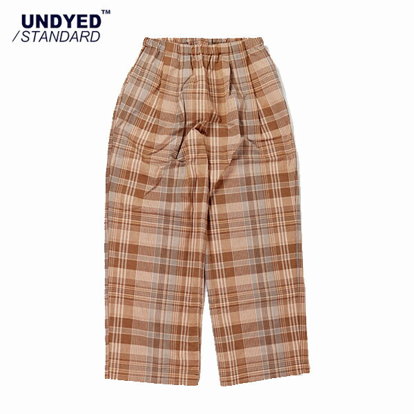 UNDYED STANDARD / MADRAS CHECK WIDE PANTS 自然界が持つ本来の色彩、無染色で染めない柔らかさ、 天然原料そのままの心地よさを感じて欲しいという観点から誕生したレーベル『UNDYED ?』 23AWより...