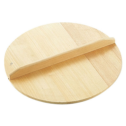 ■円付鍋内側の段差まで落とし込んで使用するタイプの木製蓋です。サイズ：外径506mm、厚さ約15mm重量：1.45kg材質：スプルスサイズが豊富な業務用円付鍋用蓋