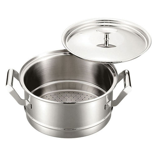 ■「エレックマスタープロ」両手深型鍋24cmと合わせてご使用下さい。サイズ：内径×深さ(mm)238×127重量：1.45kg材質：18-8ステンレスエレックマスタープロシリーズ