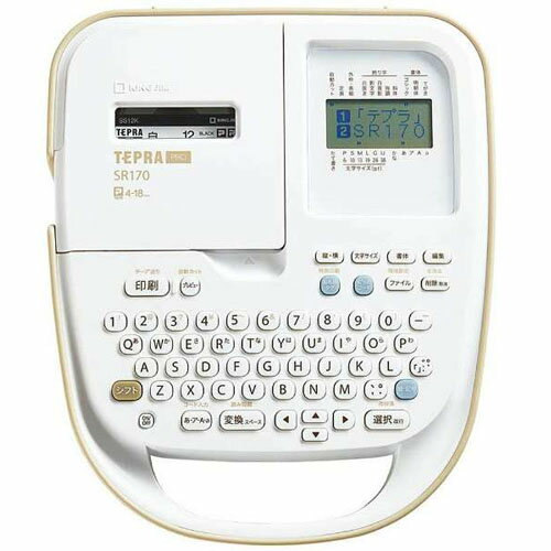 ※乾電池は別売りになります※同梱のテープはPROテープのみになります。合わせてご購入ください。■印刷するたびにラベルを自動的にカット。作業の効率を高めます。■従来機種(SR150)に比べ、最大印刷可能幅は9.0mmから13.5mmに拡大、文...