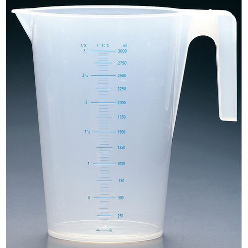 ■耐熱温度:120℃■同サイズでスタッキングできるので収納時に場所を取りません。[素材・材質]ポリプロピレンメーカー品番：48202容量(cc)：3000直径×高さ(mm)：169×245最小目盛cc(cc)：50