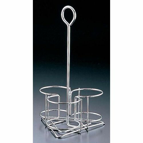 ■ディスペンサ-400c.c.、360c.c.、270c.c.、食品ボトルのφ63mmまで使用できます。[素材・材質]ステンレス鋼規格：3本立て幅×奥行×高さ(mm)：140×140×253　