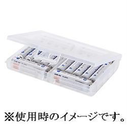 ■単三・単四乾電池の両方の収納に対応した電池ケースです。■充電式電池、未使用乾電池の保管に最適な大容量タイプです。■電池の端を押すと起き上がる設計なので、爪が長い方でも簡単に取り出せます。■軽くて割れにくいPP(ポリプロピレン)素材を使用し...