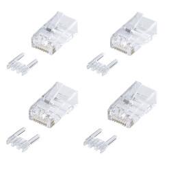 ■自作用RJ-45コネクタです■単線用です■カテゴリ6(ギガビットイーサネット)に完全対応していますADT6RJ10N構造：単線用対応伝送帯域：カテゴリ6(1000BASE-TX)、エンハンスドカテゴリ5(1000BASE-T)、カテゴリ5...
