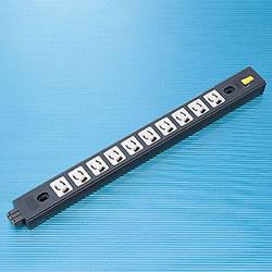 ■サーバーラック用のコンセントバー■オプションと組み合わせて使用TAPMR7485定格容量：15A・125V差込口：3P・10個口差込口間ピッチ：32mm本体サイズ：W467×D44×H27mm　