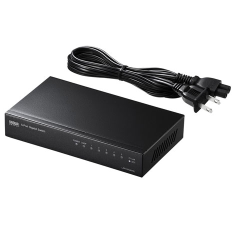 ■5ポート10BASE-T/100BASE-TX/1000BASE-T対応スイッチングハブ■ループ検知機能を搭載しており、ループ障害を知らせます■電源内蔵タイプなので、ケーブルの取り回しが容易にできますLANGIGAH5Lインターフェース：...