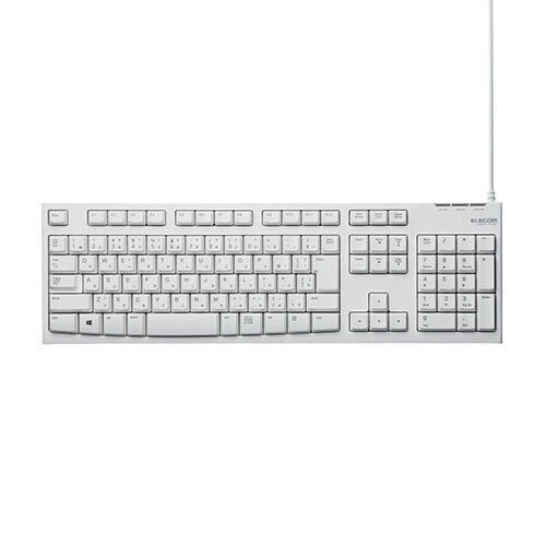 ■入力しやすい、深めのしっかりしたキータッチを持つUSB接続タイプのスタンダードキーボードです。 ■最大1000万回のキーストロークに耐える丈夫なキーを採用しています。 ■誤って水などの液体をキーボード上にこぼしても、本体裏面の水抜き穴から...