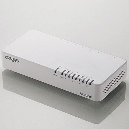 ■ループ検知機能を搭載■「Auto MDI/MDI-X」機能■壁掛け時でも、LEDランプ点灯が見やすいEHCG08PN2JWインターフェース：IEEE802.3(10BASE-T)、IEEE802.3u(100BASE-TX)、IEEE80...