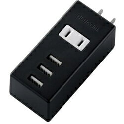 ■ACタップとUSBポートが一体になったモバイルUSBタップ■USB3ポート 総電源出力5V/2.1A■2ピン式の電源プラグを採用MOTU052132BKコード長：-mアンペア数：14A差込口数：1口差込方向：上挿しUSBポート数：3口プラ...